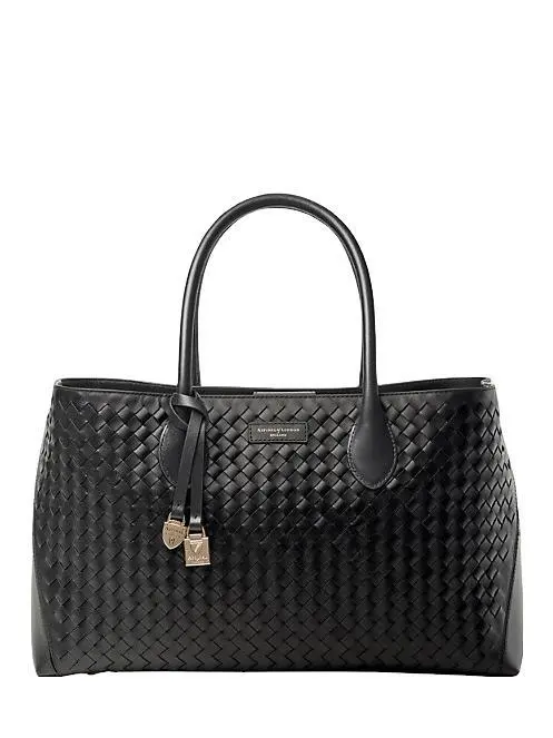ASPINAL OF LONDON Leather London Tote Bag - Black
