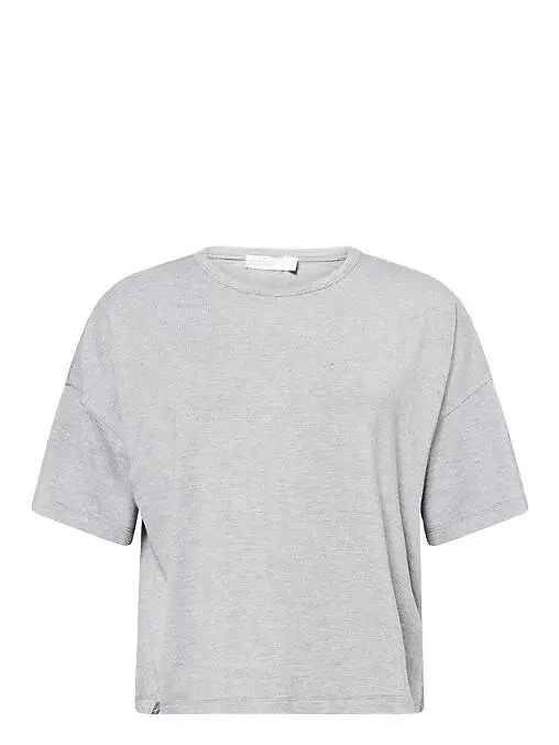 Barefoot Dreams Jersey Boxy T-shirt - Dark Heather Gray