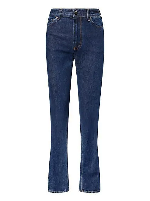 TOTEME Straight-leg High-rise Denim Jeans - Indigo