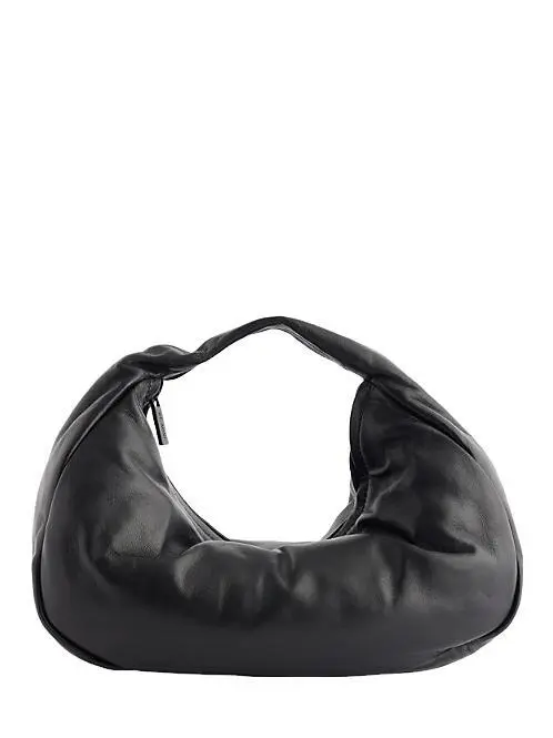 ST. AGNI Bon Bon Leather Shoulder Bag - Black