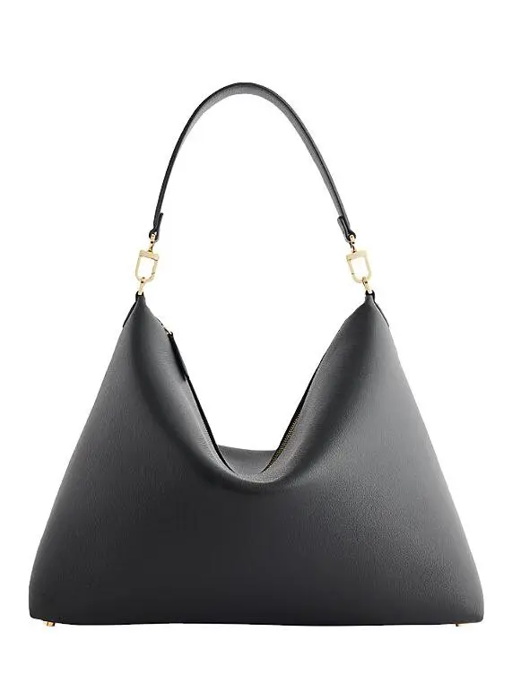 TOTEME Bevel Leather Tote Bag - Black