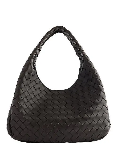 Bottega Veneta Campana Medium Leather Shoulder Bag - Fondant Brass