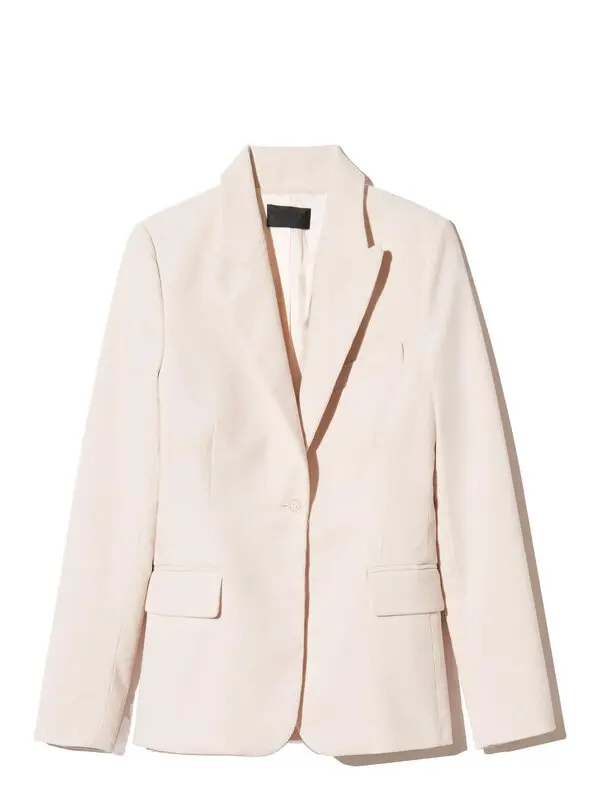 NILI LOTAN Marshal Corduroy Jacket - Ivory