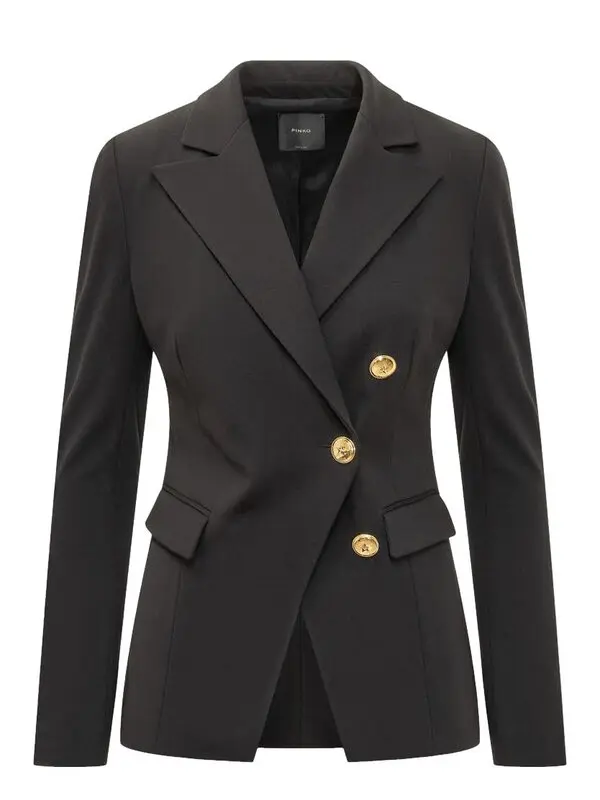 Pinko Double-breasted Jacket - Black