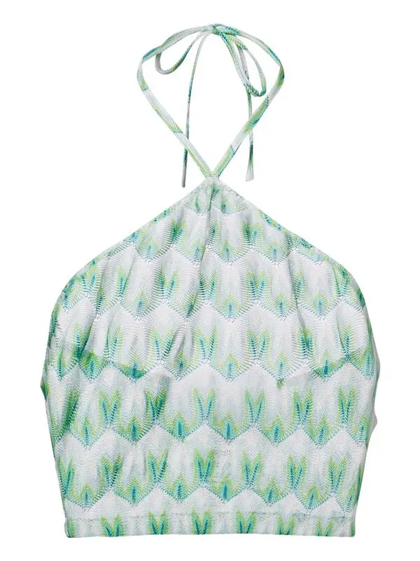 Missoni Halterneck Crop Top - Multicoloured