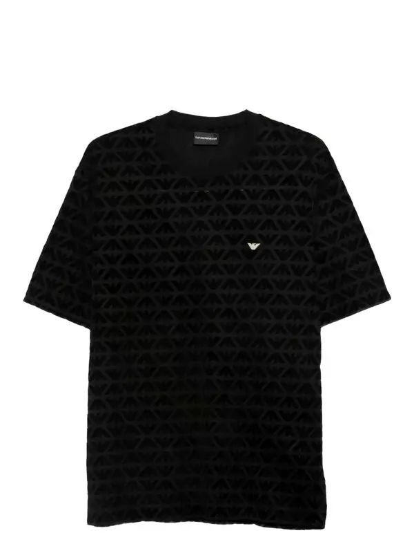 Emporio Armani Monogram T-shirt - Black