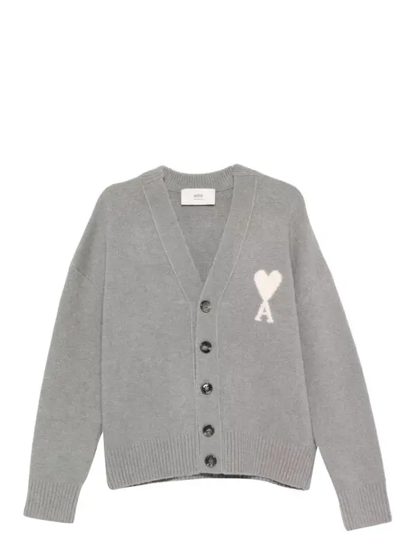 Ami De Coeur Button Cardigan - Grey