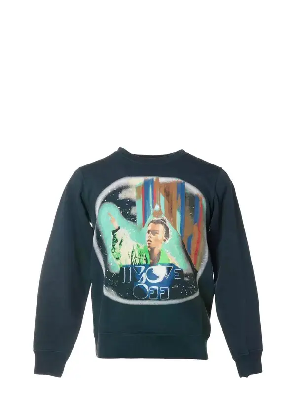 Balenciaga 2013-2014 Graphic Sweatshirt - Blue