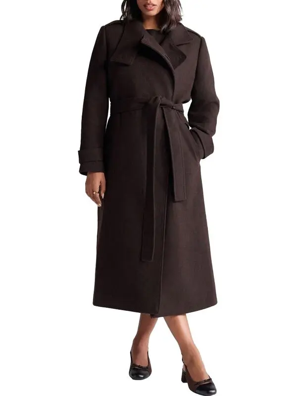 NEXT Belted Trench Coat - Brown