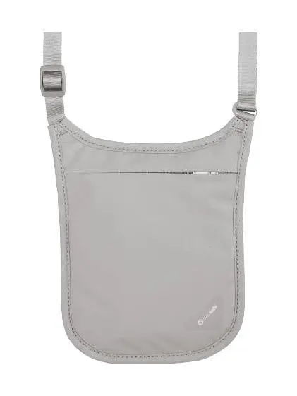 PACSAFE Rfid Blocking Neck Pouch - Neutral Grey