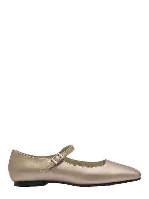 MENINA STEP Ellie Square Toe Mary Jane - Light Gold