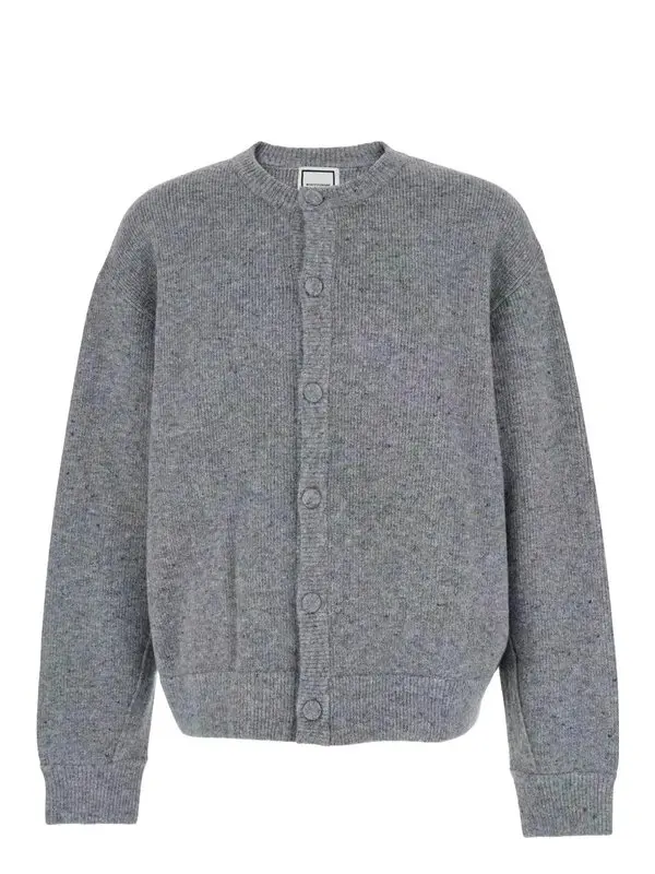 WOOYOUNGMI Crew-neck Buttoned Cardigan - Grey