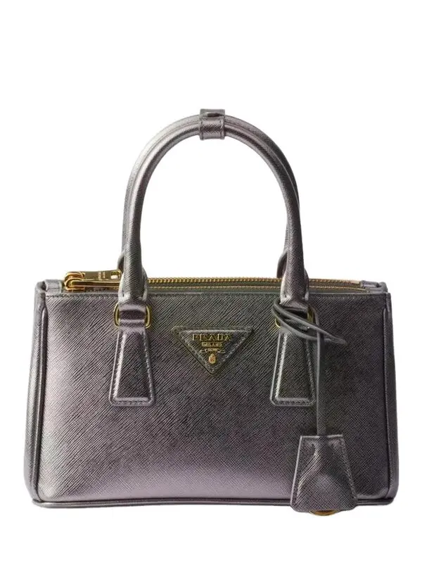 Prada Galleria Saffiano Leather Mini Bag - Grey