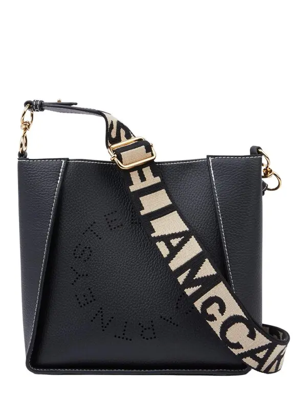 Stella McCartney Logo Square Crossbody Bag - Black