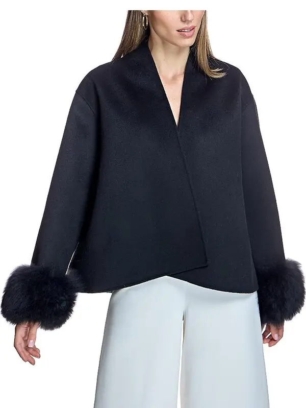 MAXIMILIAN Wool Jacket - Black/black