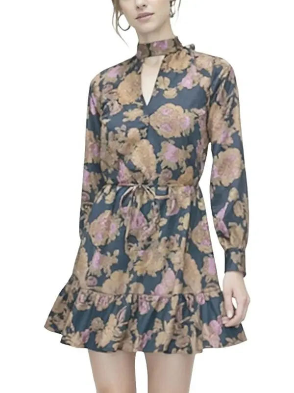WEST OF Elaine Mini Dress - Marie Floral Vine Print