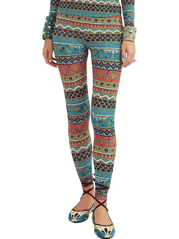 La DoubleJ Leggings - Giza Placee Turquoise