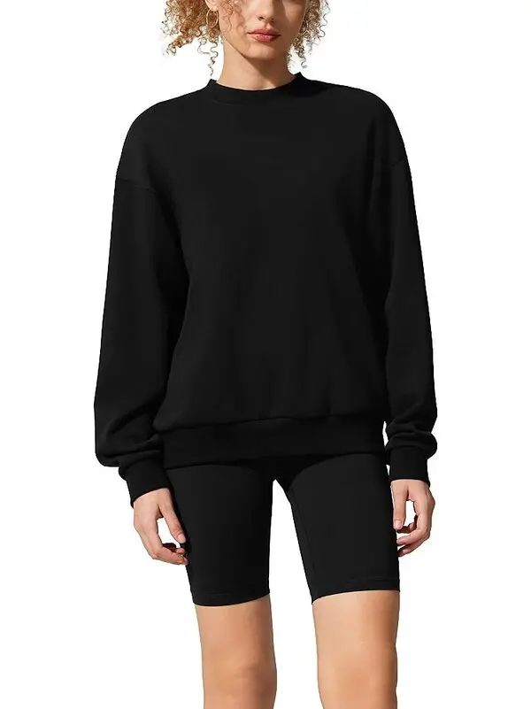 Lilysilk Crew Neck Sweatshirt - Black