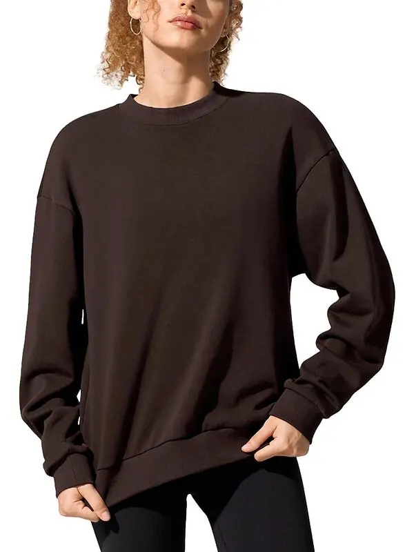 Lilysilk Crew Neck Sweatshirt - Espresso