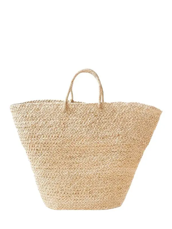 INDEGO AFRICA Braided Raffia Tote - Natural