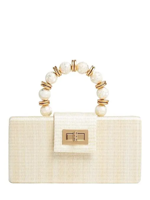 SOLI & SUN The Serena Clutch Bag - Cream