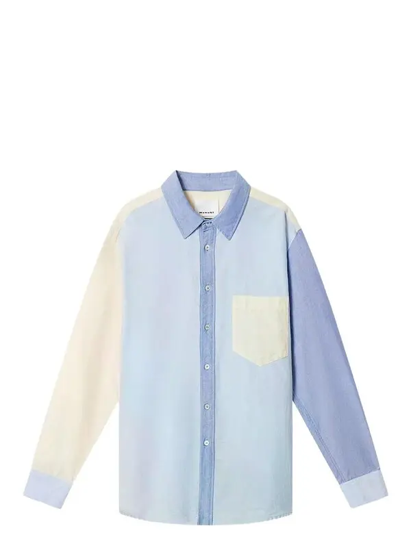 MARANT Nathael Chest-pocket Shirt - Blue