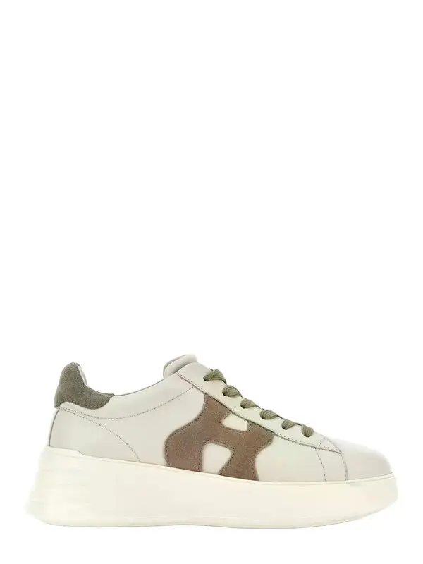 Hogan Rebel Leather Sneakers - Neutrals