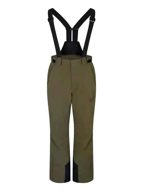 Emporio Armani Ski Trousers With Suspenders - Green