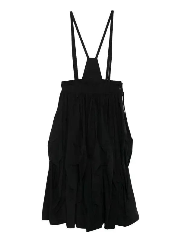 Yohji Yamamoto Suspender Skirt - Black
