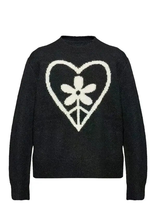 ALLSAINTS Finden Patterned Sweater - Black