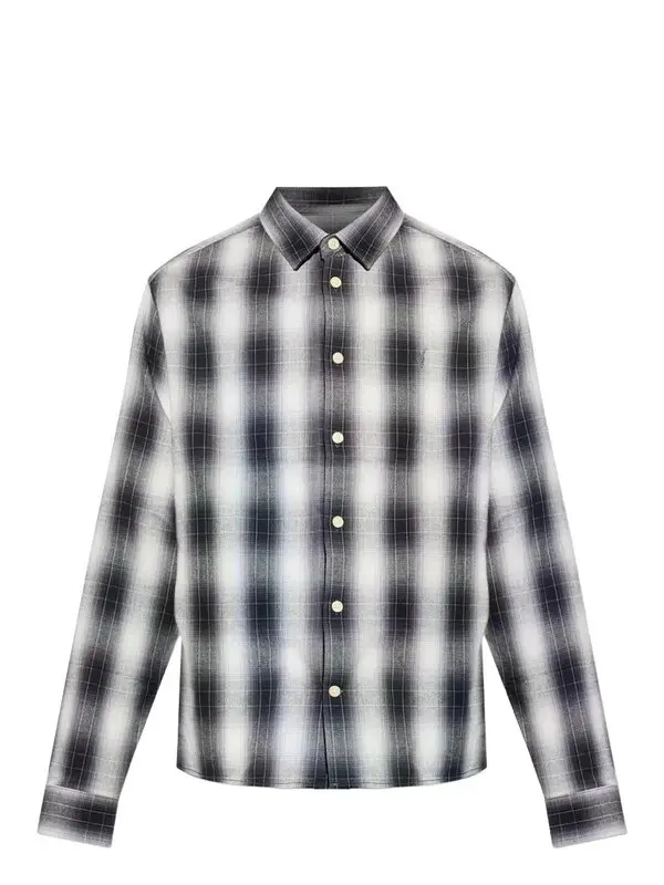 ALLSAINTS Holborn Checked Long-sleeve Shirt - Black