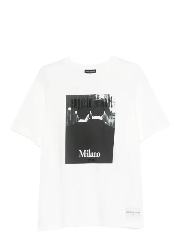 Emporio Armani Graphic-print T-shirt - White