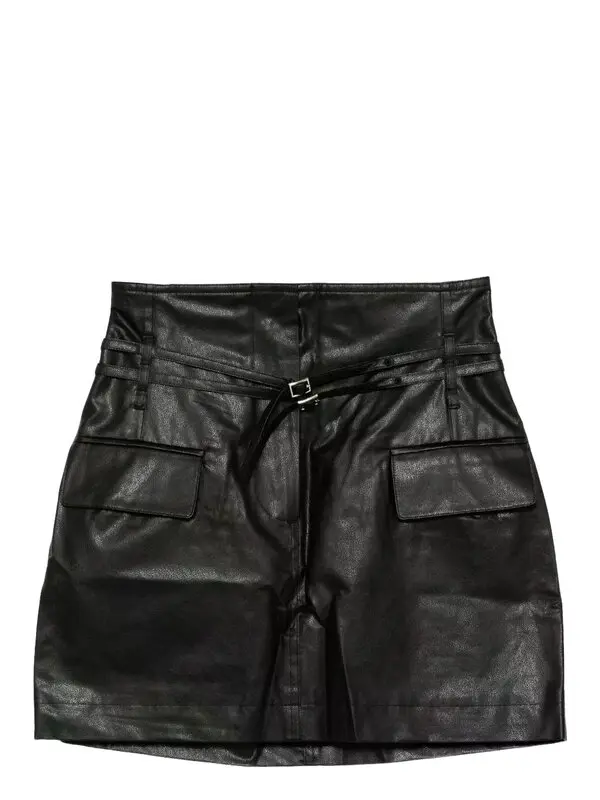 J KOO Belted Skirt - Black