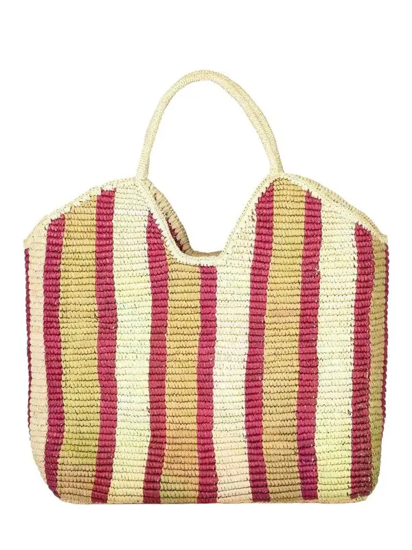 AMOR Y MEZCAL Striped Tote - Neutrals