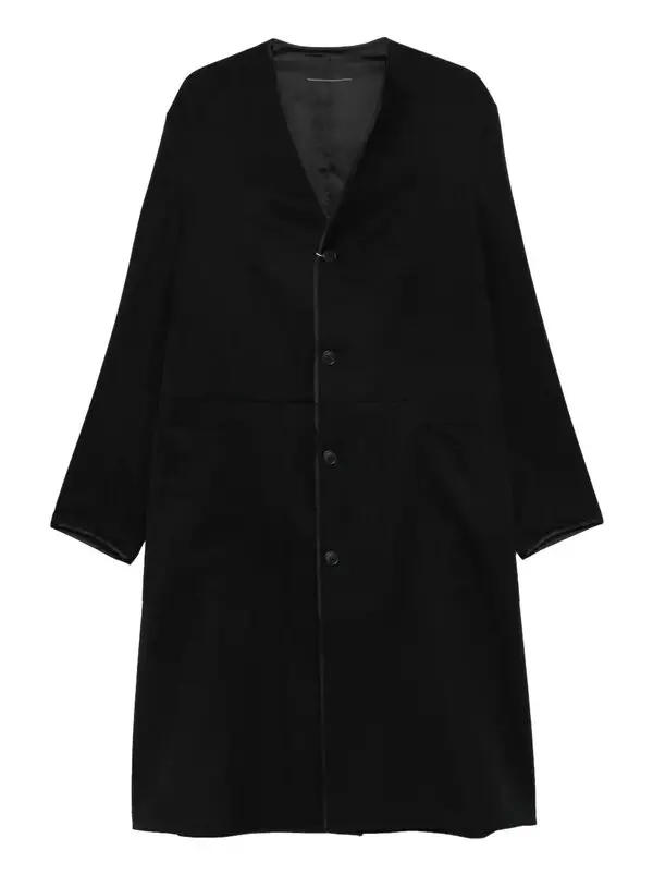 MAISON MARGIELA Buttoned Coat - Black