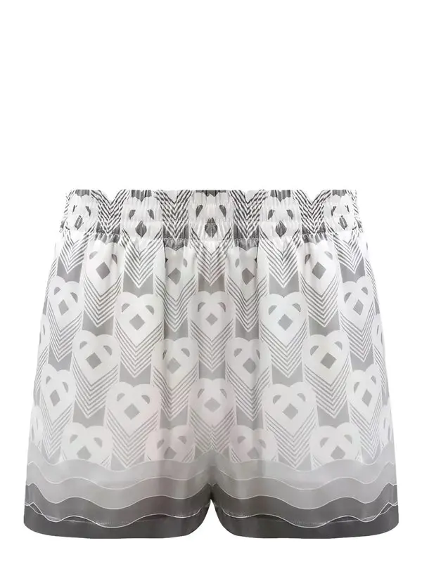 Casablanca Heart-monogram Shorts - Grey