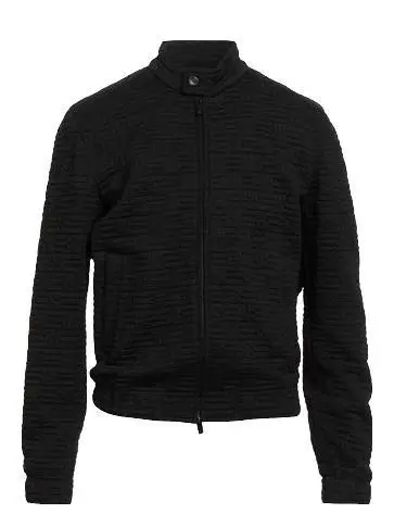Emporio Armani Jacket In Wool Blend - Black
