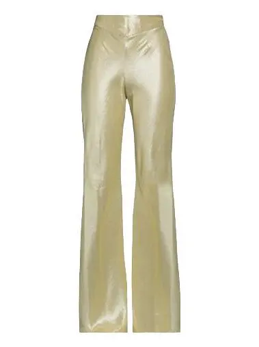 FORTE_FORTE Flared Lamé Pants - Yellow