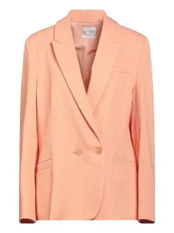 FORTE_FORTE Cotton-virgin Wool Blazer - Orange