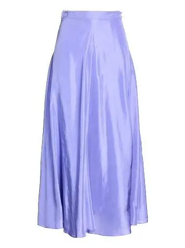 FORTE_FORTE Maxi Flared Silk Skirt - Purple