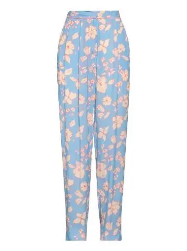 FORTE_FORTE Floral Print Crepe Pants - Blue