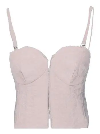 FORTE_FORTE Woven Top With Detachable Application - Pink