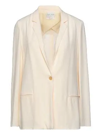 FORTE_FORTE Acetate Viscose Blazer - Beige