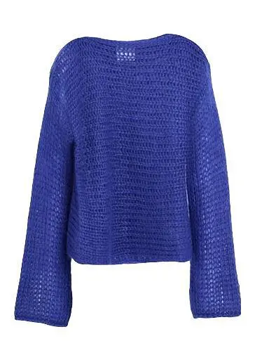 FORTE_FORTE Mohair-wool Blend Sweater - Blue