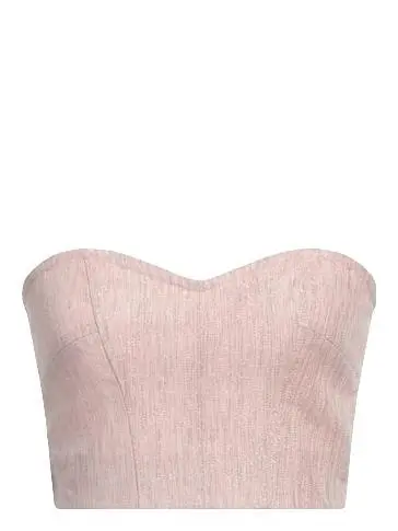 FORTE_FORTE Woven Corset Top - Pink