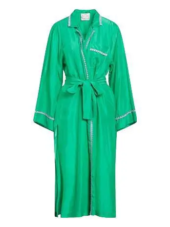 FORTE_FORTE Silk Overcoat - Green