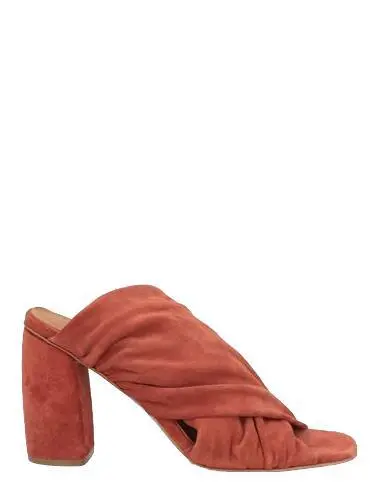 FORTE_FORTE Leather Sandals - Red