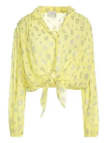 FORTE_FORTE Jacquard Metallic Shirt - Yellow