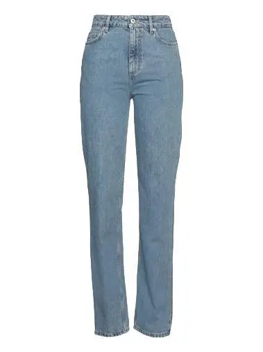 Burberry Straight-leg Jeans With Logo - Blue