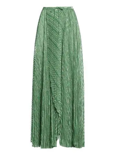 FORTE_FORTE Maxi Striped Skirt - Green